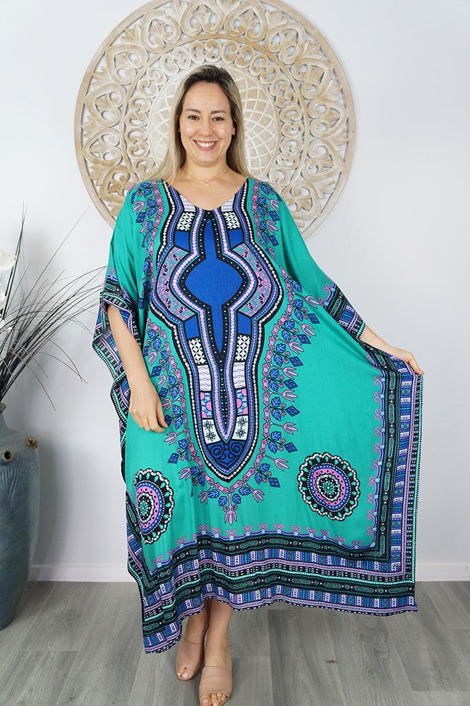 Long Kaftan "Bling" (Sequined) "Inca" – sundrenchedclothing